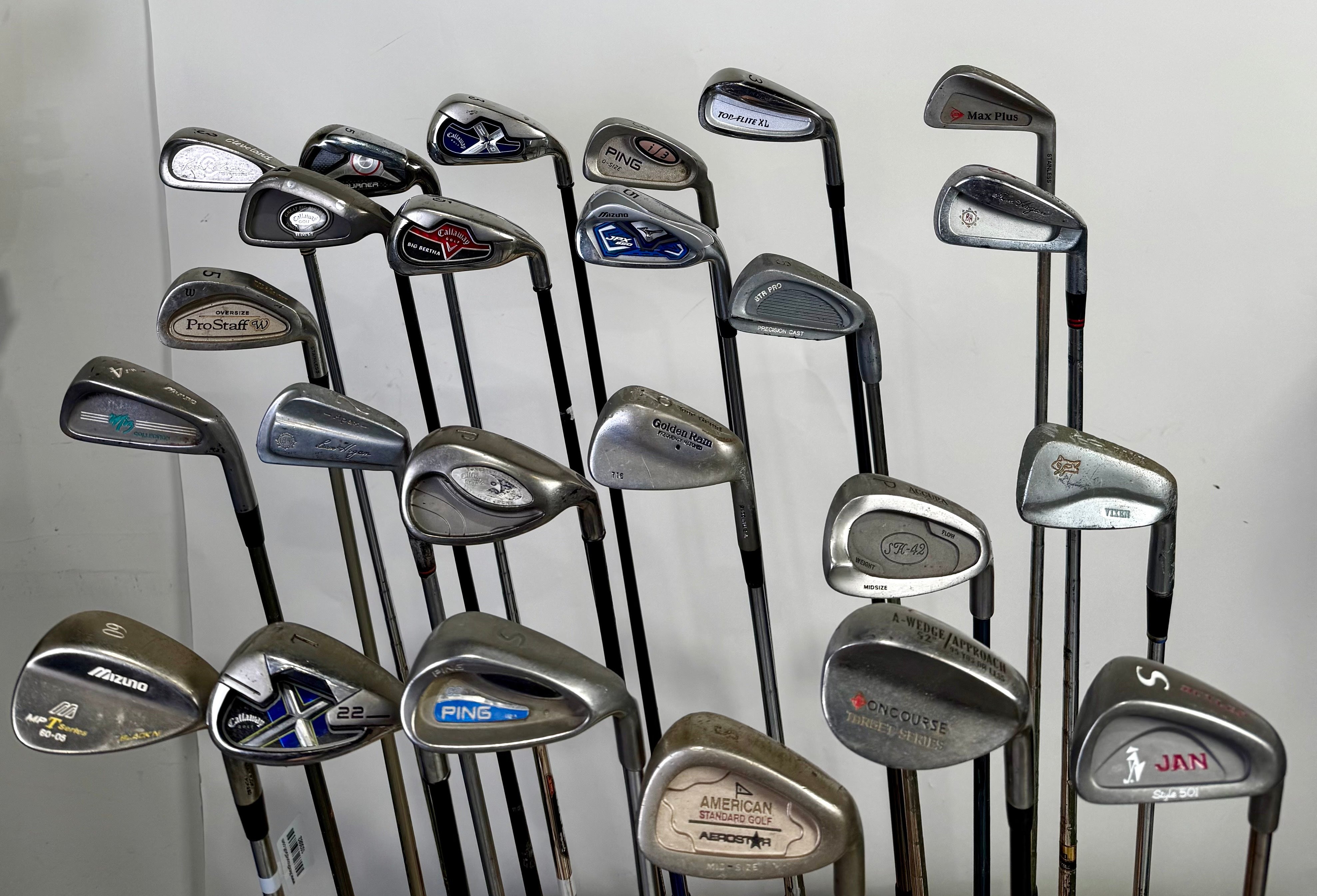 Used Wholesale Lot of Golf Clubs - Assorted Irons and Wedges – Next Round